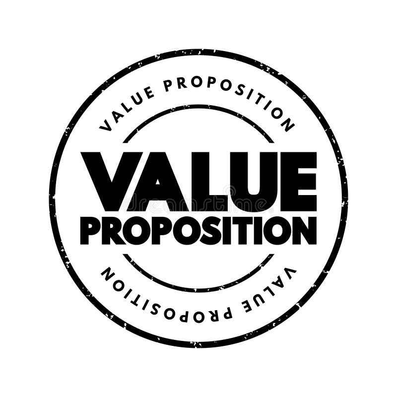 Value Proposition Text Stamp, Concept Background Stock Illustration ...