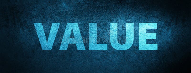 Value blue round button stock illustration. Illustration of price ...