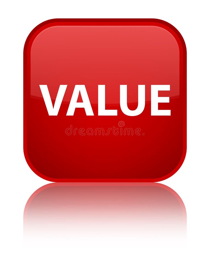 Value Special Red Square Button Stock Illustration - Illustration of ...