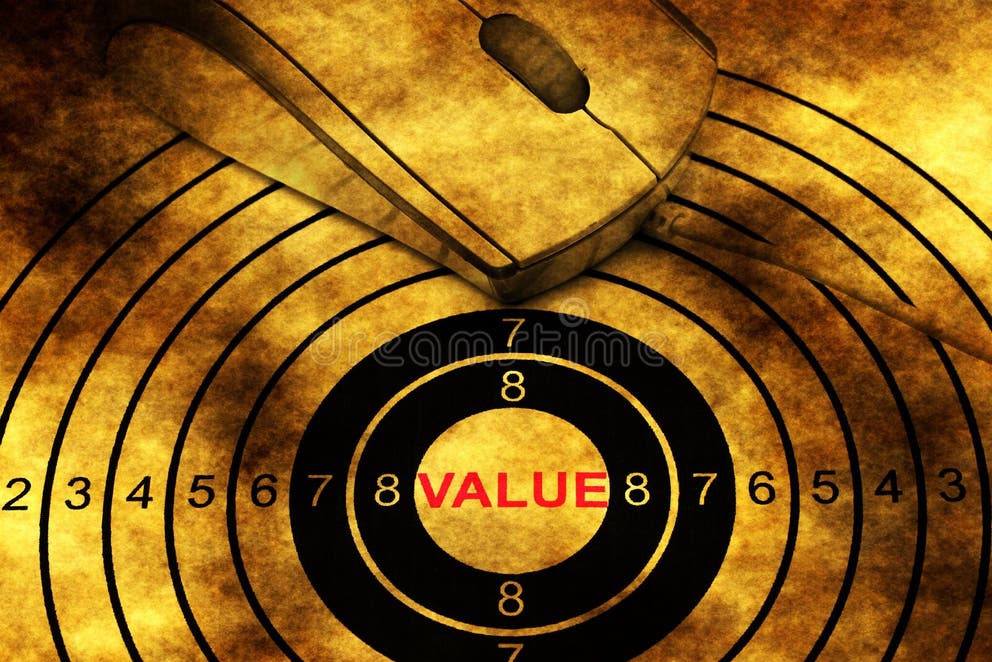 Value Target and Computer Mouse Stock Image - Image of investment ...