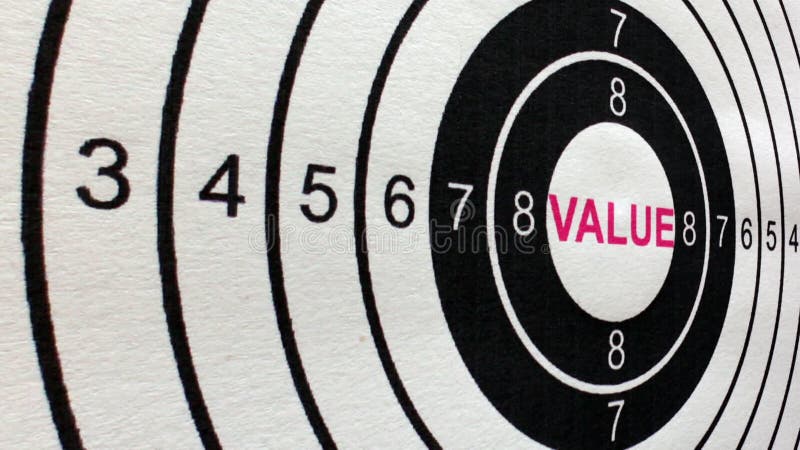 Value Target Concept Dolly Shot Stock Footage - Video of maketing ...