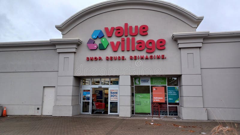 Value Village store sign editorial image. Image of donations - 294202030