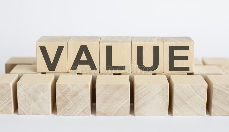 VALUE Word from Wooden Blocks on the Desk, Search Engine Optimization ...
