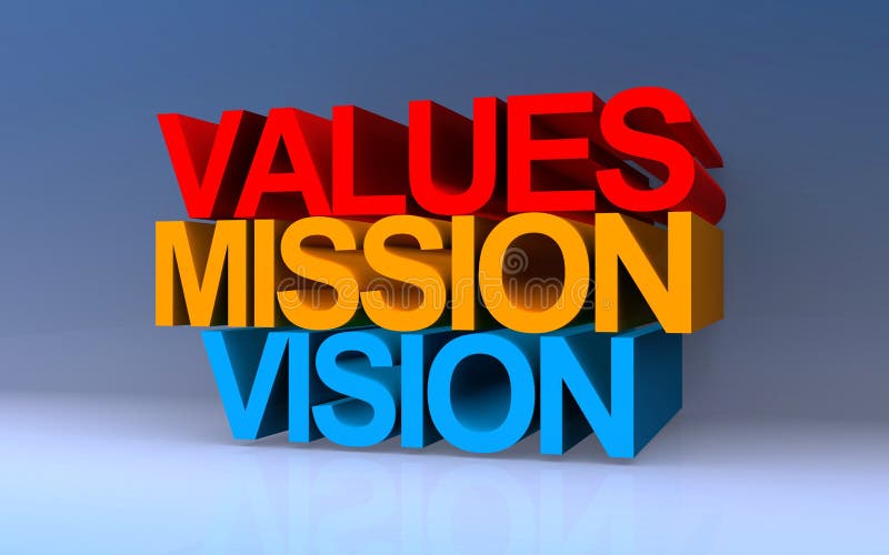 Mission and vision stock illustration. Illustration of television ...