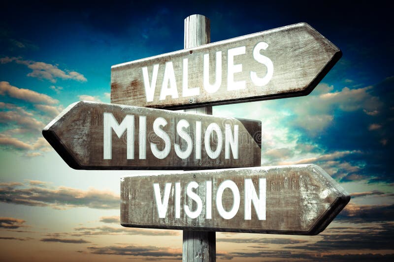 Values - Wooden Signpost, Roadsign with One Arrow Stock Image - Image ... Values - Wooden Signpost, Roadsign with One Arrow Stock Image - Image ...
