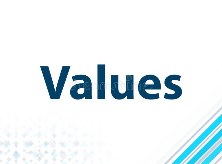 Values Modern Flat Design Blue Abstract Background Stock Illustration ...