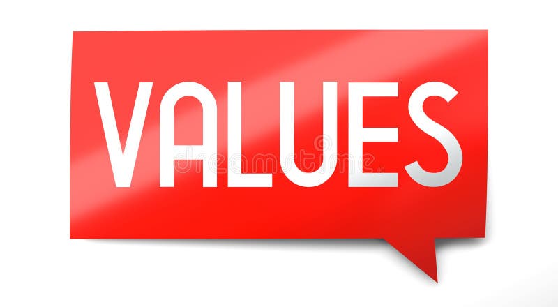 Values - speach bubble stock illustration. Illustration of shape ...