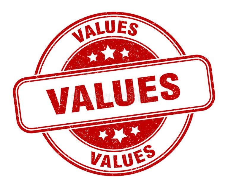 Values Stamp. Values Label. Round Grunge Sign Stock Vector ...