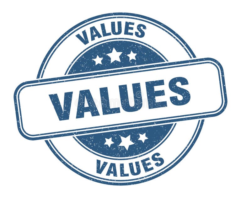 Values Stamp. Values Label. Round Grunge Sign Stock Vector ...