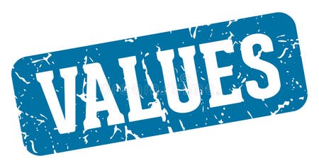 Values Rectangular Sign. Values Stamp Stock Vector - Illustration of ...