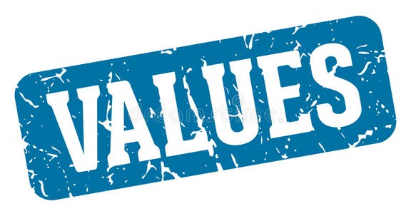 Values Rectangular Sign. Values Stamp Stock Vector - Illustration of ...