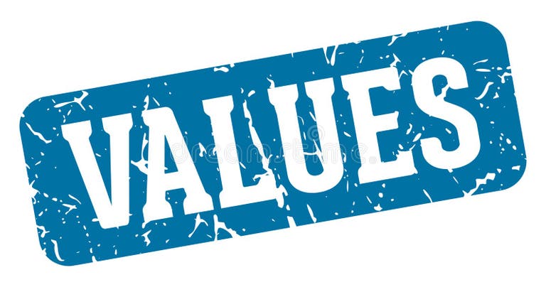 Values Rectangular Sign. Values Stamp Stock Vector - Illustration of ...