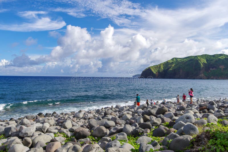 Valugan Boulder Beach in Basco, Batanes Editorial Stock Image - Image ...