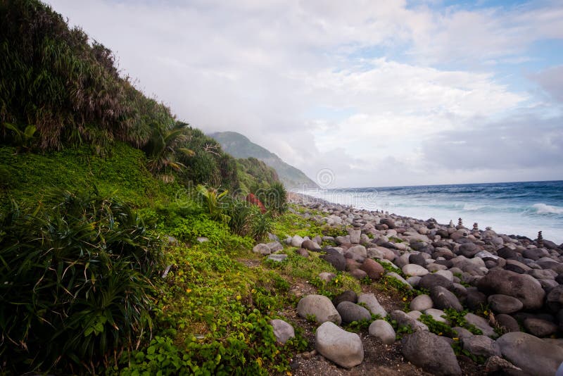 Valugan Boulder Beach In Batanes, Philippines Stock Image - Image of ...