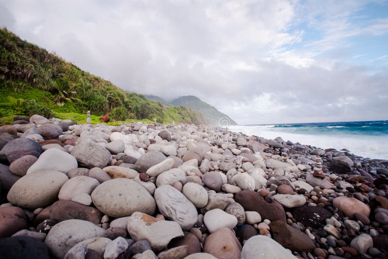 Valugan Boulder Beach, Batanes, Philippines Stock Photo - Image of ...