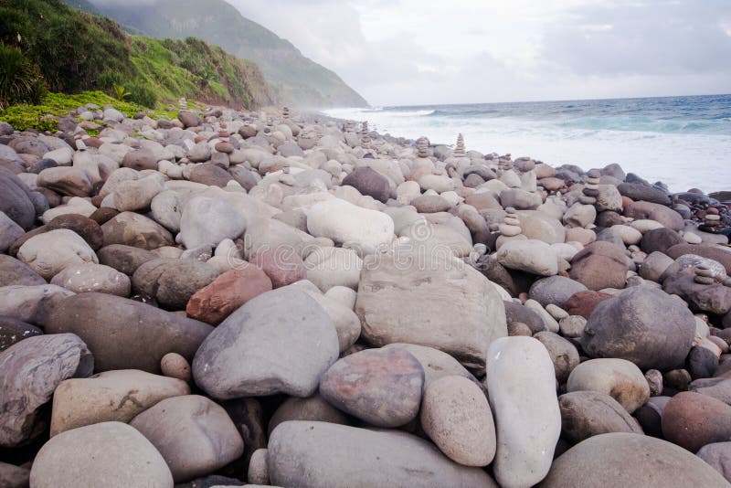 Valugan Boulder Beach, Batanes, Philippines Stock Photo - Image of ...