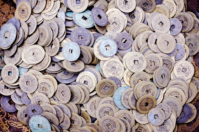 Valuta Cinese Dalla Cina Antica Fotografia Stock - Immagine di bianco ...