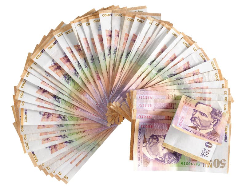 Vecchia valuta colombiana immagine stock. Immagine di vecchio - 140445431