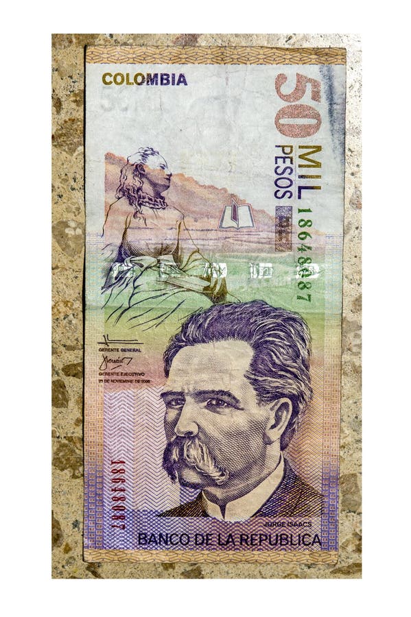 Vecchia valuta colombiana immagine stock. Immagine di vecchio - 140445431