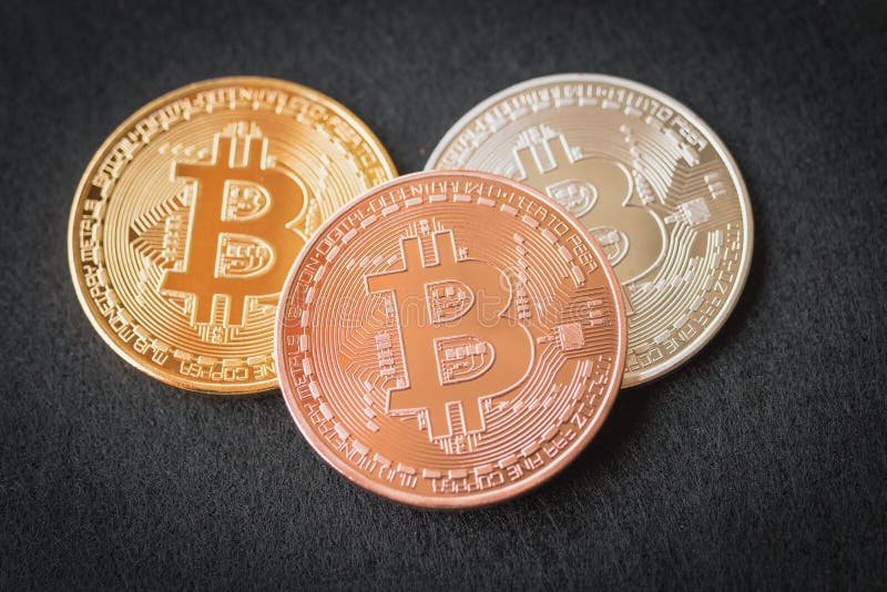 Valuta Della Moneta BTC Del Pezzo Di Bitcoin Cryptocurrency Digital ...