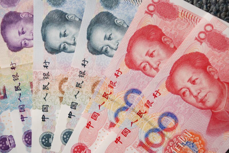 Valuta di carta cinese immagine stock. Immagine di valute - 4558789