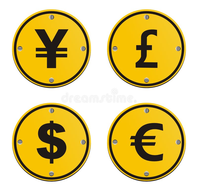 Valutasymboler stock illustrationer. Illustration av pund - 32297196