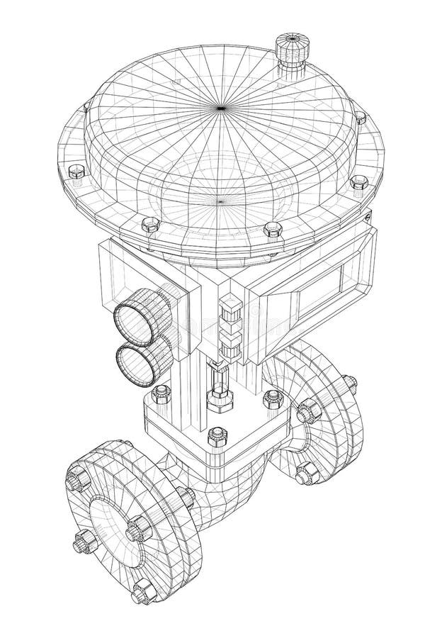 Sketch Control Valve Stock Illustrations – 307 Sketch Control Valve ...