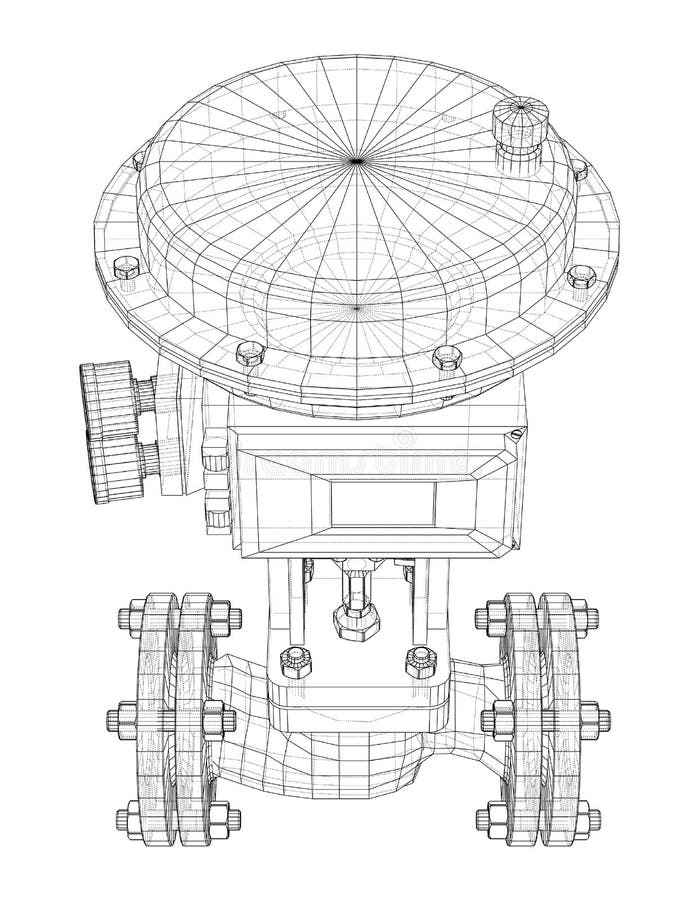 Sketch Control Valve Stock Illustrations – 307 Sketch Control Valve ...
