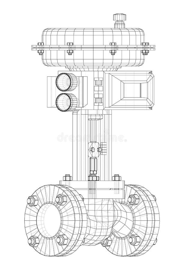 Sketch Control Valve Stock Illustrations – 307 Sketch Control Valve ...
