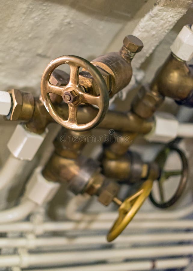 Valve. stock image. Image of lock, pipe, regulator, piping - 64509011