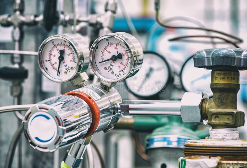 Manometers and Valves on the Steam Engine Stock Photo - Image of technology, vintage: 106892828