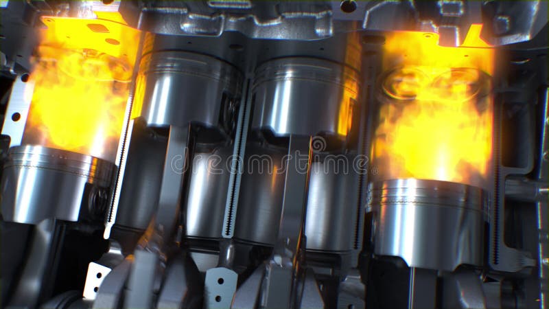 Valve and Crankshaft are Working Stock Video - Video of concepts ...