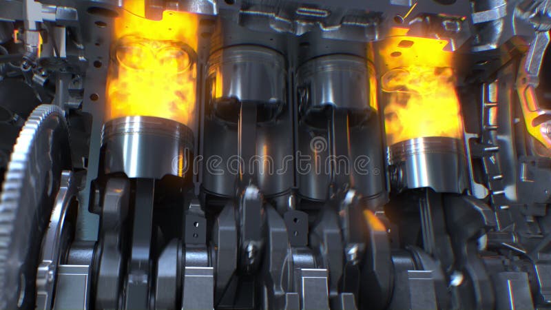 Valve and Crankshaft are Working Stock Video - Video of industry ...
