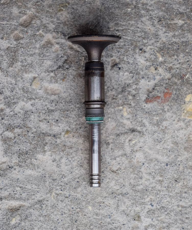 The Valve of the Engine. Engine Part, Intake Valve Stock Photo - Image ...