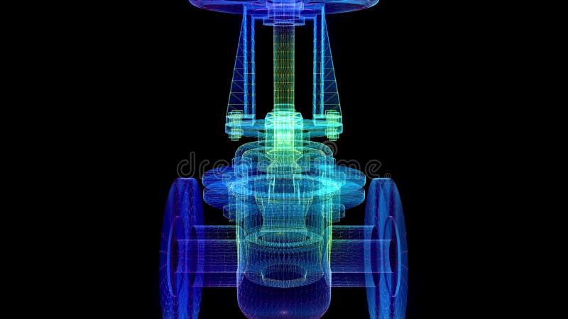 Valve. High-Tech Advanced Technology Industrial Concept Stock Video ...