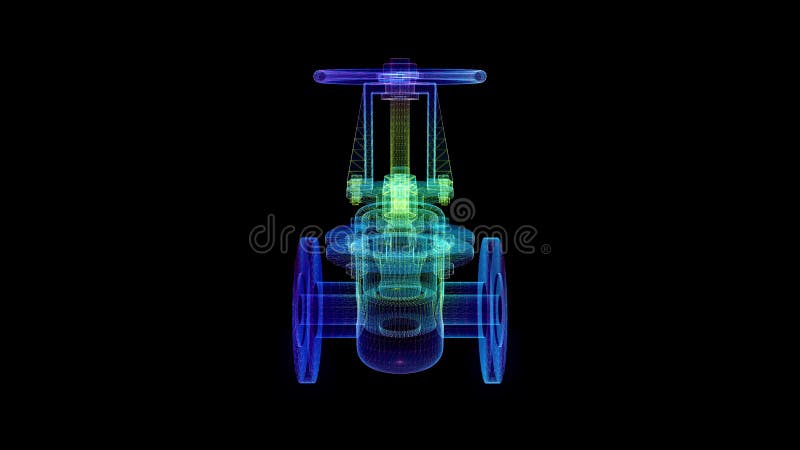 Valve. High-Tech Advanced Technology Industrial Concept Stock Footage ...