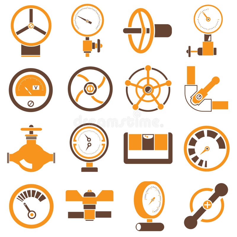 Valve icons stock illustration. Illustration of control - 50187809