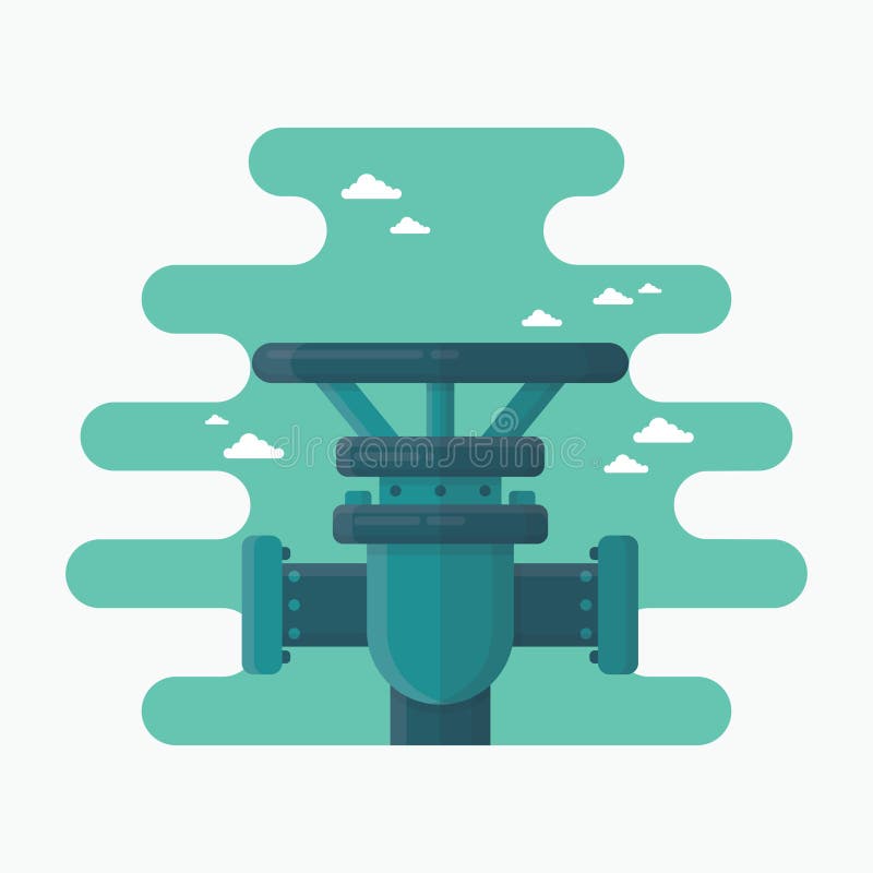 Valve Pipe. Vector Illustration Decorative Design Stock Vector ...