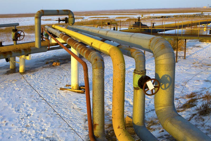 Valve on the pipeline stock photo. Image of steel, industry - 34518518