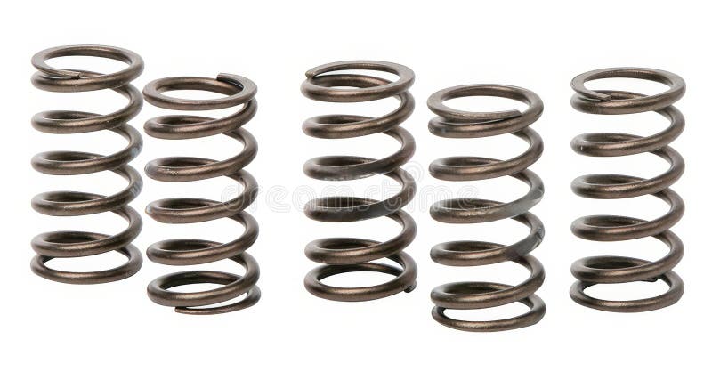 Valve Springs Steel on Brown Background Stock Image - Image of parts ...