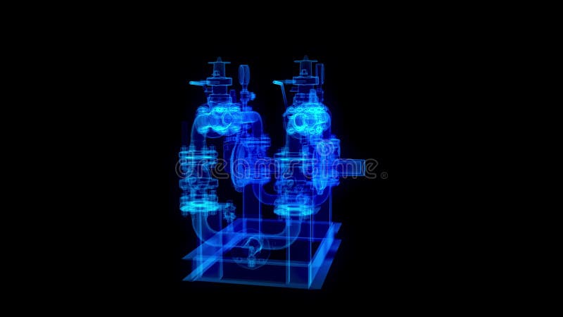 Valve Unit. High-Tech Advanced Technology Industrial Concept Stock ...