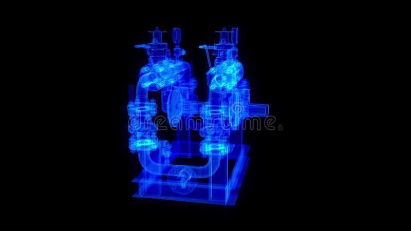 Valve Unit. High-Tech Advanced Technology Industrial Concept Stock ...