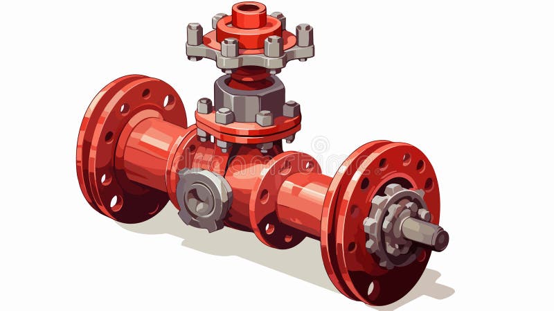 Valve Vector Drawing Cartoon Stock Vector - Illustration of piping ...