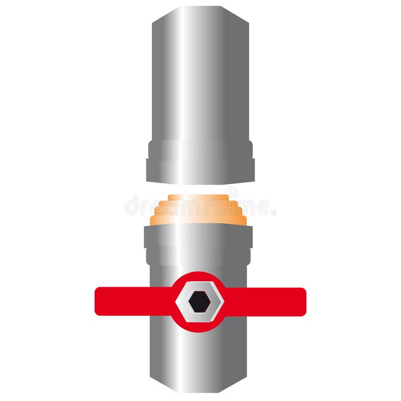 Valve on white background stock vector. Illustration of industry - 86018481