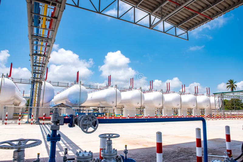 Valves Gas Pipeline and Storage of Gasoline Stock Image - Image of boat ...