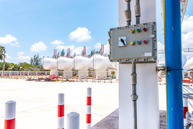 Valves Gas Pipeline and Storage of Gasoline. Stock Image - Image of ...