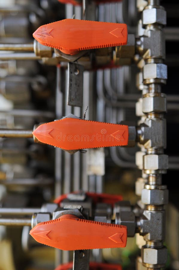 Valves Manual in the Process. Production Process Used Manual Valve To ...