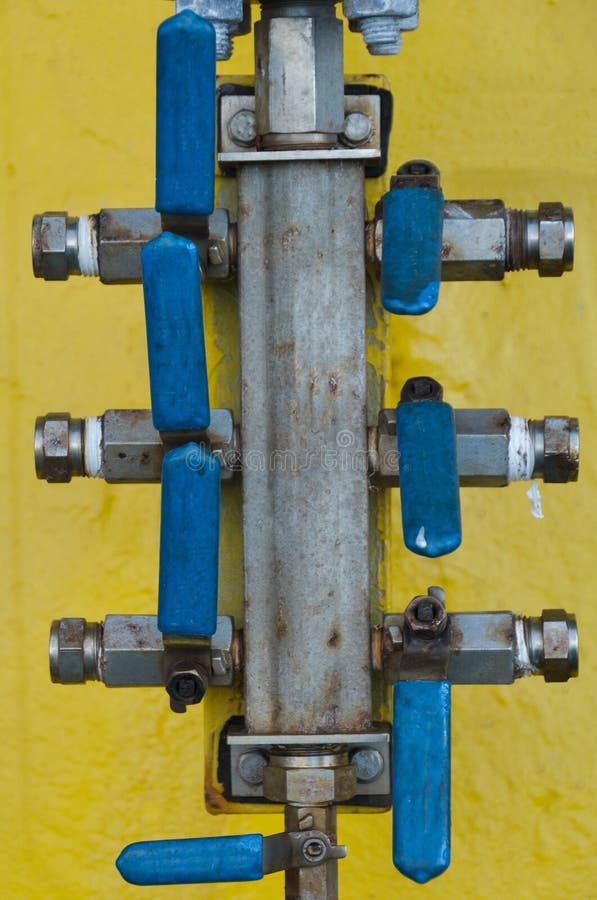 Valves Manual in the Process. Production Process Used Manual Valve To ...