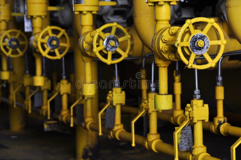 Valves Manual in the Process. Production Process Used Manual Valve To ...
