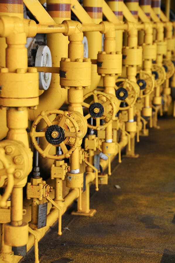 Valves Manual in the Process. Production Process Used Manual Valve To ...